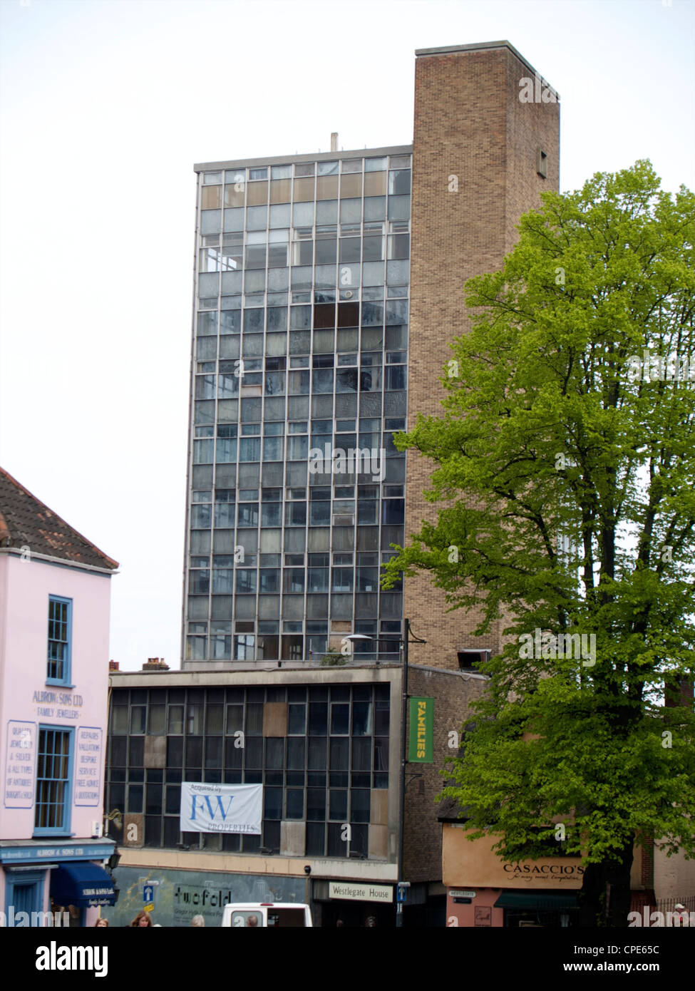 Derelict office block in Norwich Stock Photo - Alamy