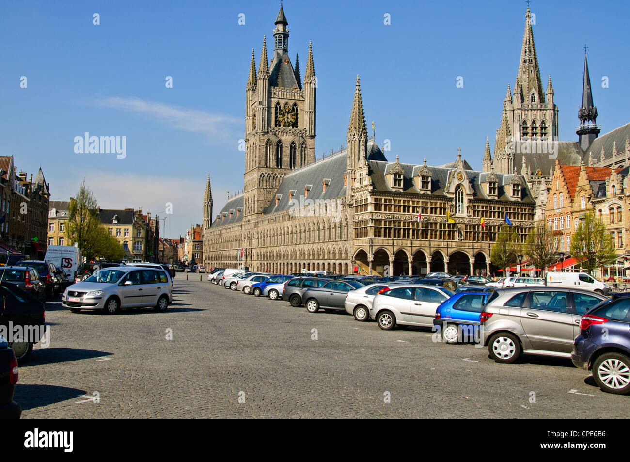 The Cloth Hall,St Martins Cathedral,Town Hall and Square Grotemarkt ...