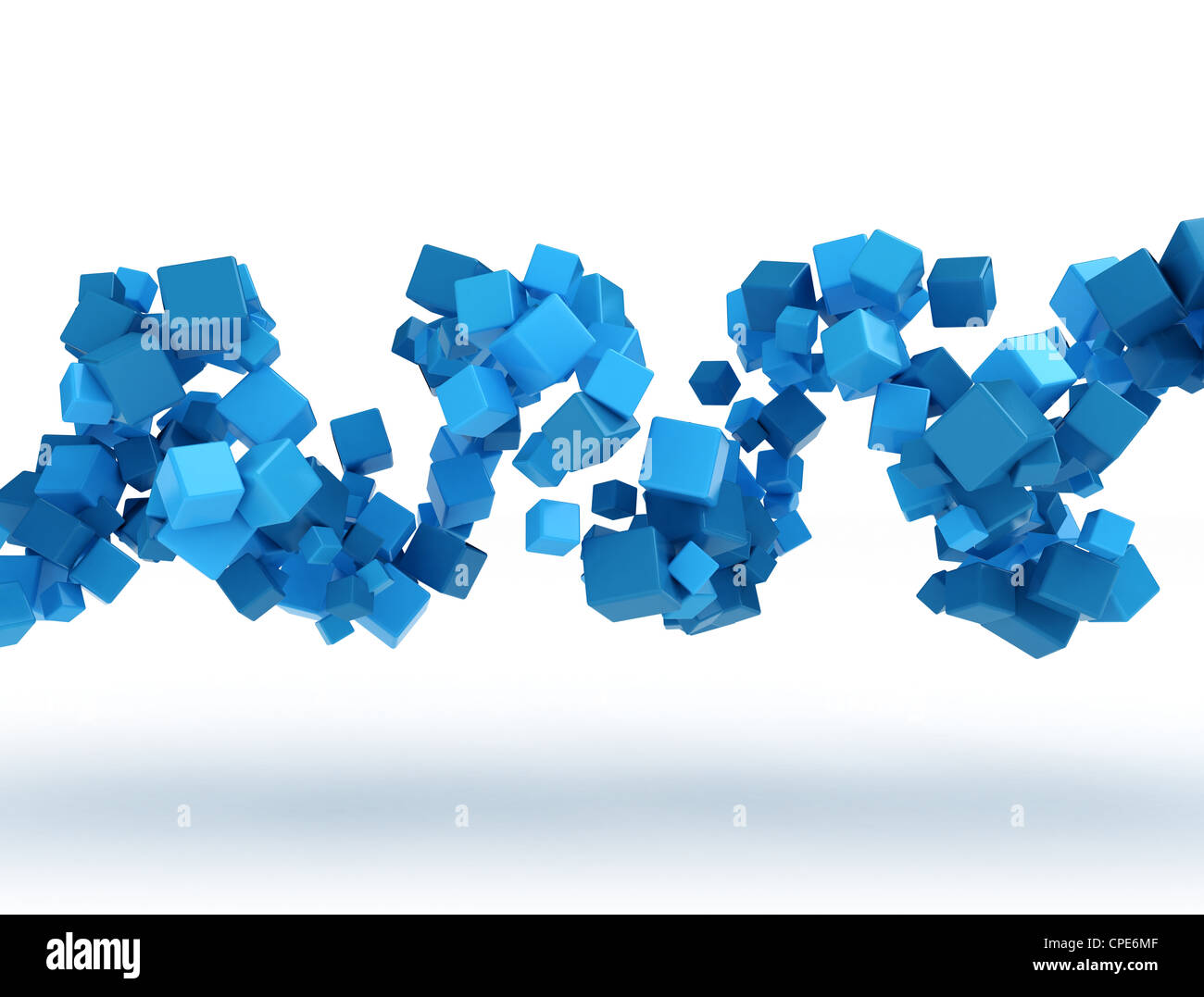 Abstract digital 3d cubes Stock Photo - Alamy