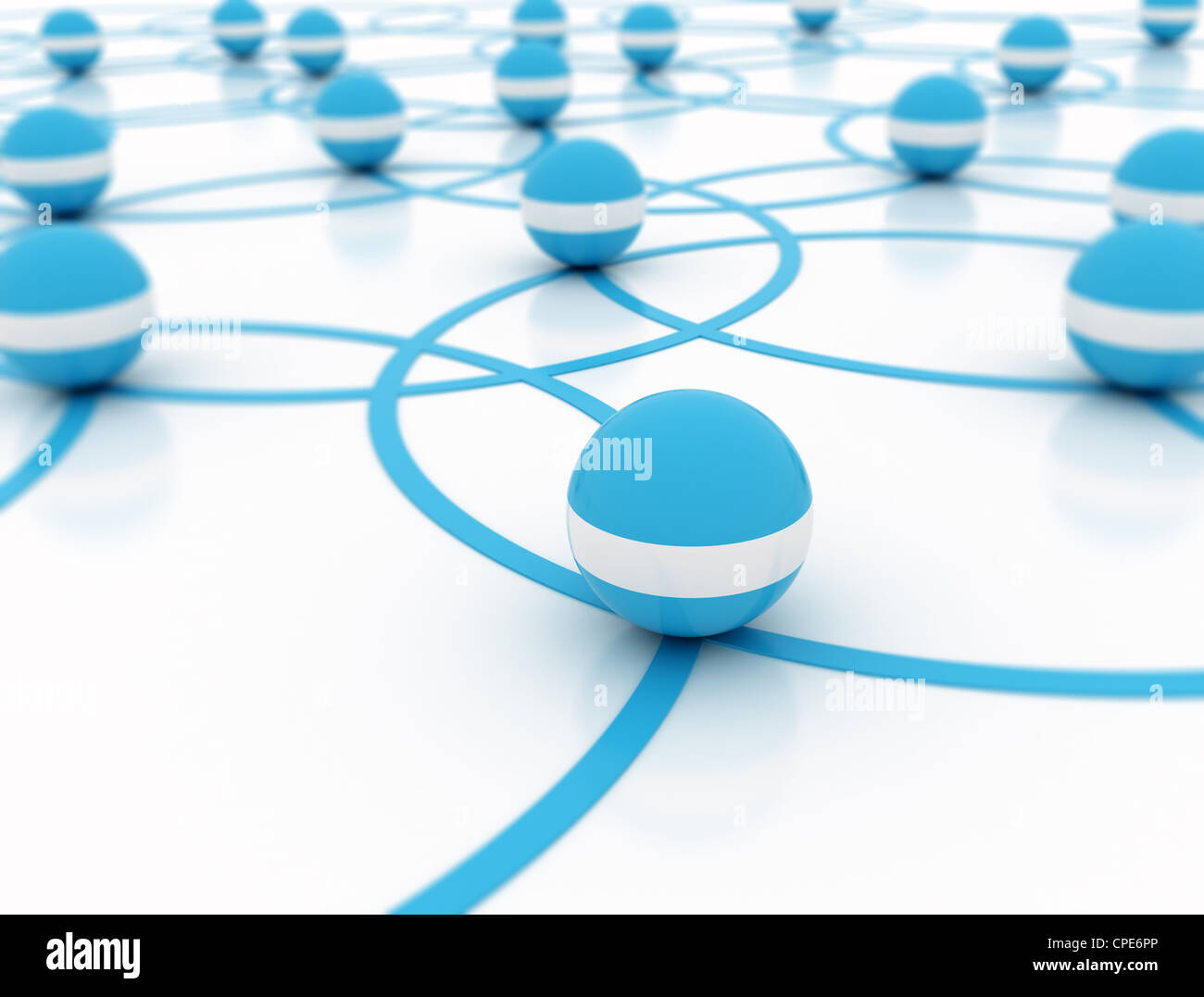 Network 3d illustration3d render Stock Photo - Alamy