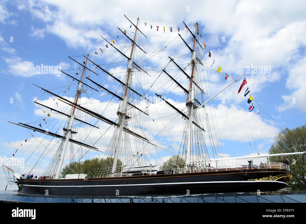 Cutty Sark clipper ship - Greenwich, London - England Stock Photo - Alamy