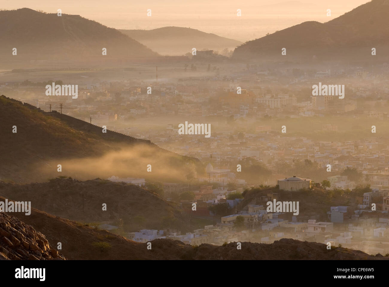View from Tiger Fort, Jaipur, Rajasthan, India, Asia Stock Photo - Alamy