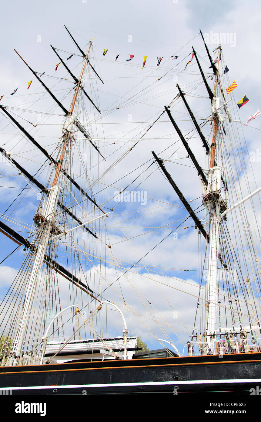 Cutty Sark clipper ship - Greenwich, London - England Stock Photo - Alamy