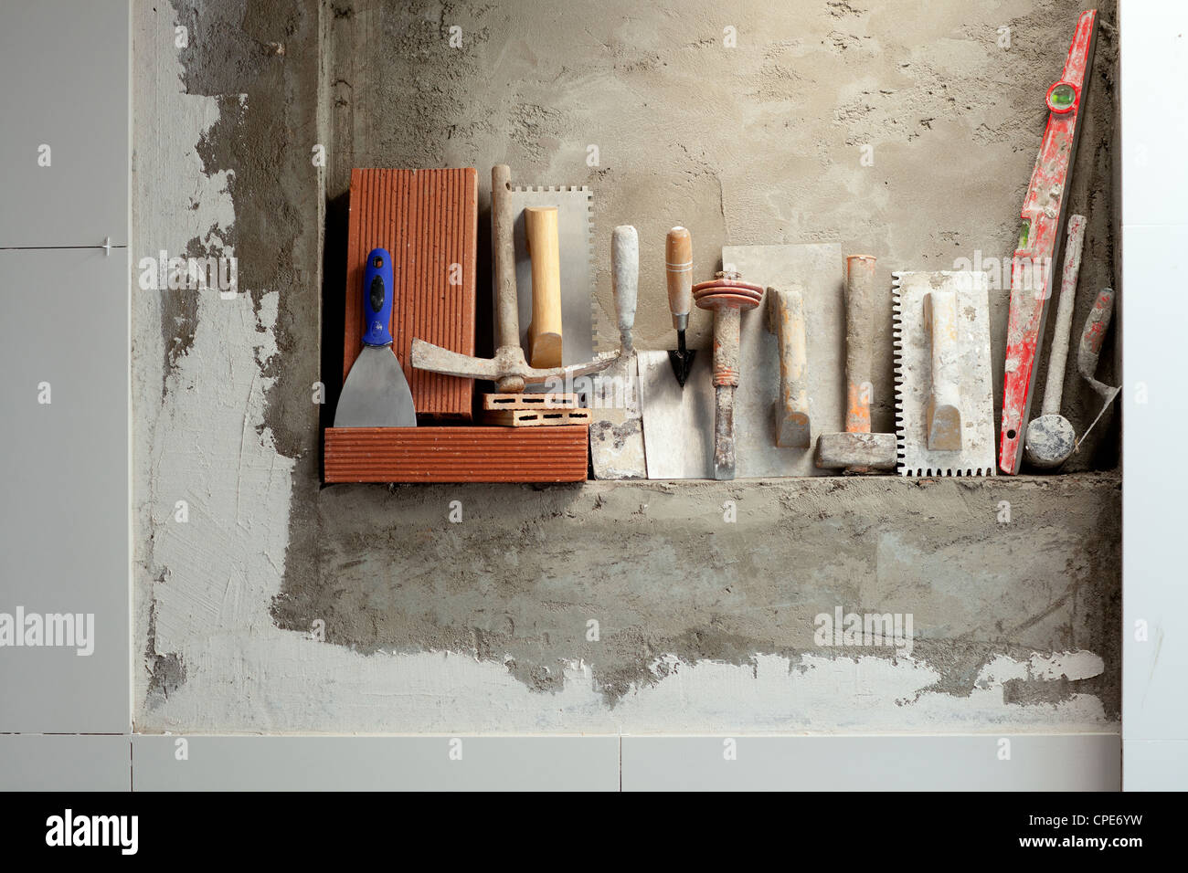 Diy construction tools in white hi-res stock photography and images - Alamy