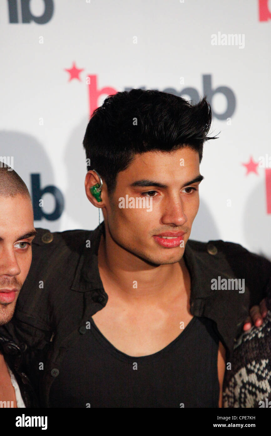 Siva Kaneswaran of the boyband The Wanted backstage at Birmingham's LG ...
