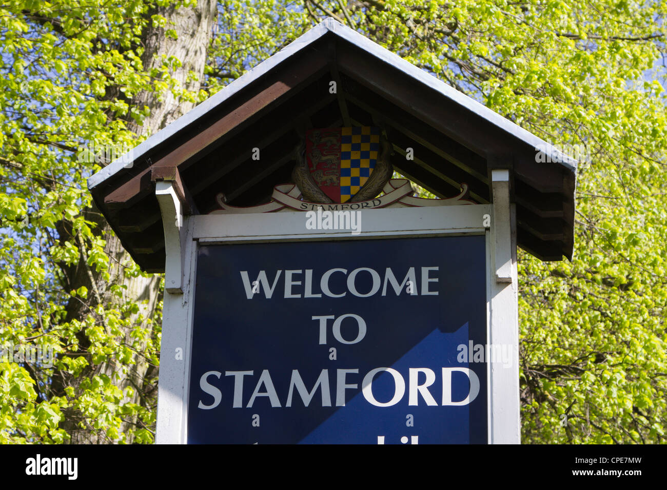 stamford town centre lincolnshire england uk gb Stock Photo - Alamy