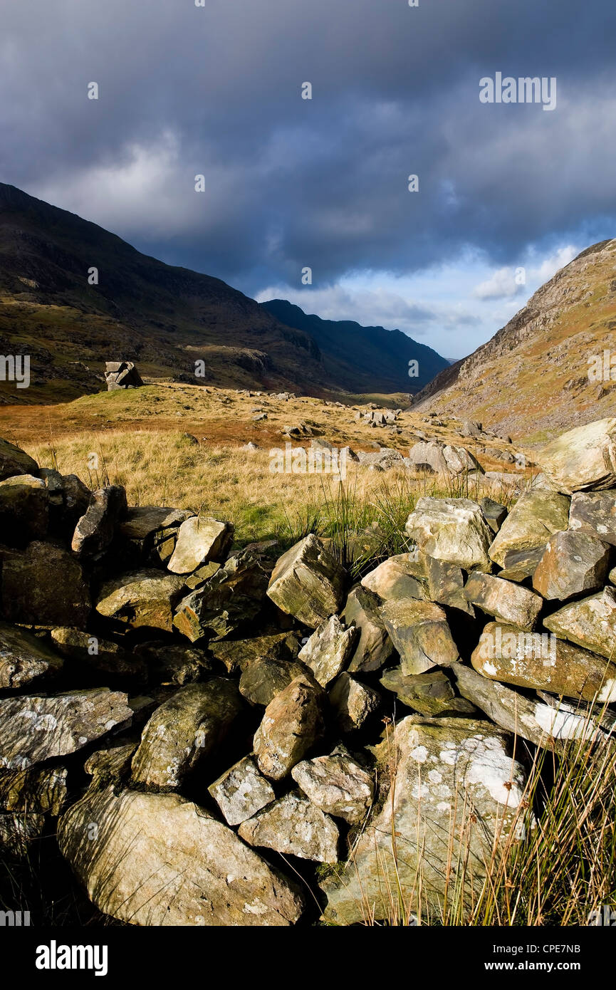 Afon Nant Peris, Snowdonia National Park, Wales, United Kingdom, Europe ...