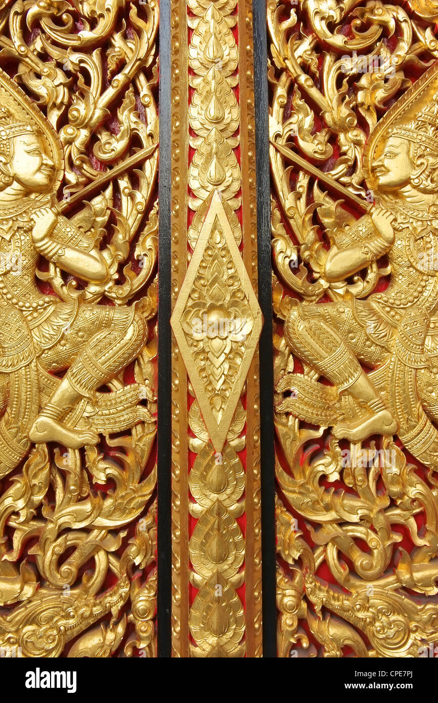 Golden temple pattern floral hi-res stock photography and images - Alamy