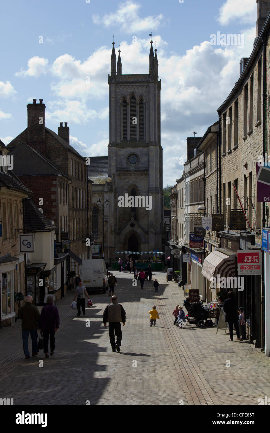 stamford town centre lincolnshire england uk gb Stock Photo - Alamy