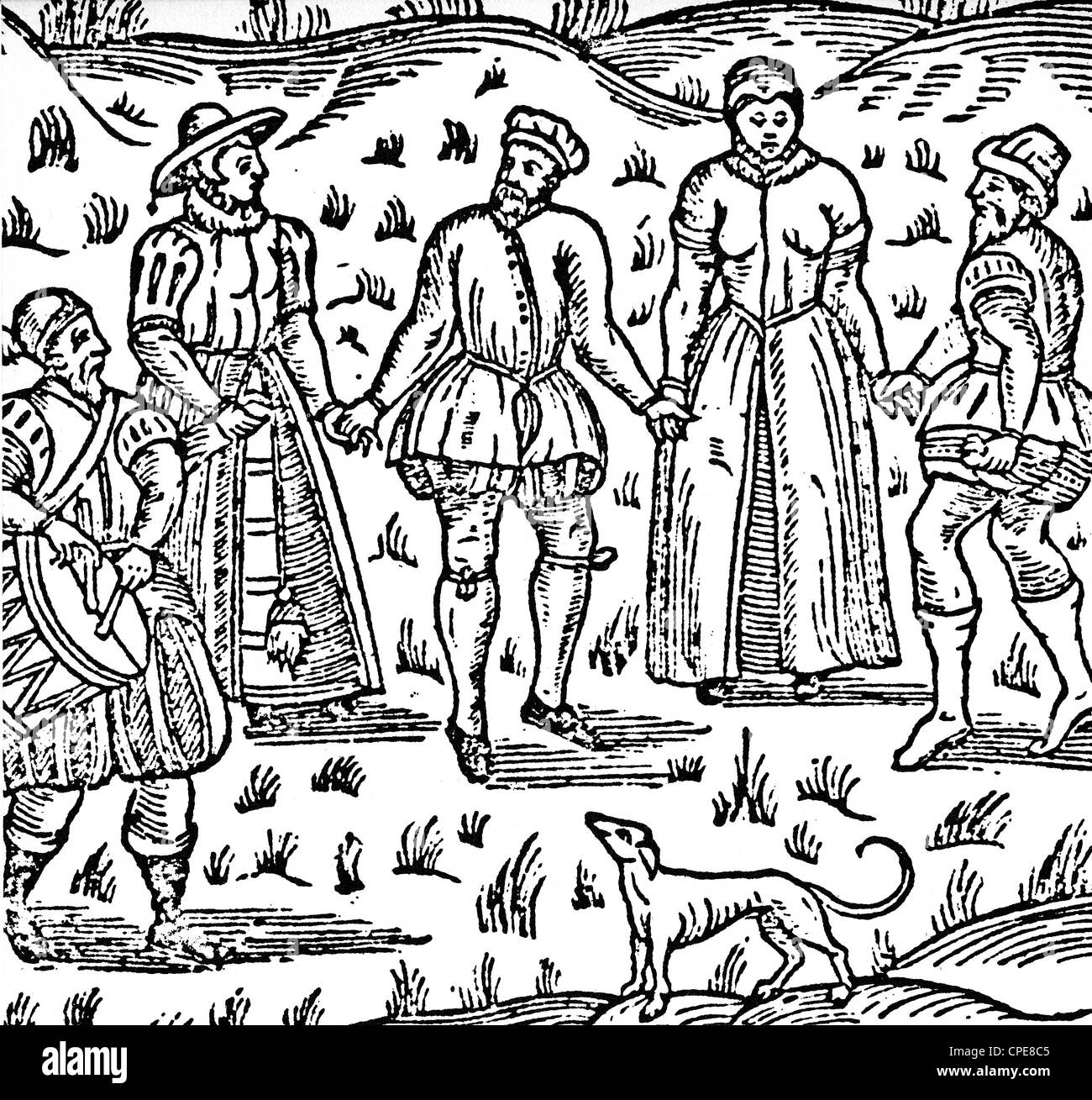 17th century fashion Black and White Stock Photos & Images - Alamy