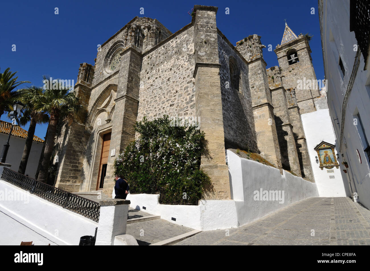Church of Divino Salvador, Vejer de la Frontera, Cadiz Province, Costa ...