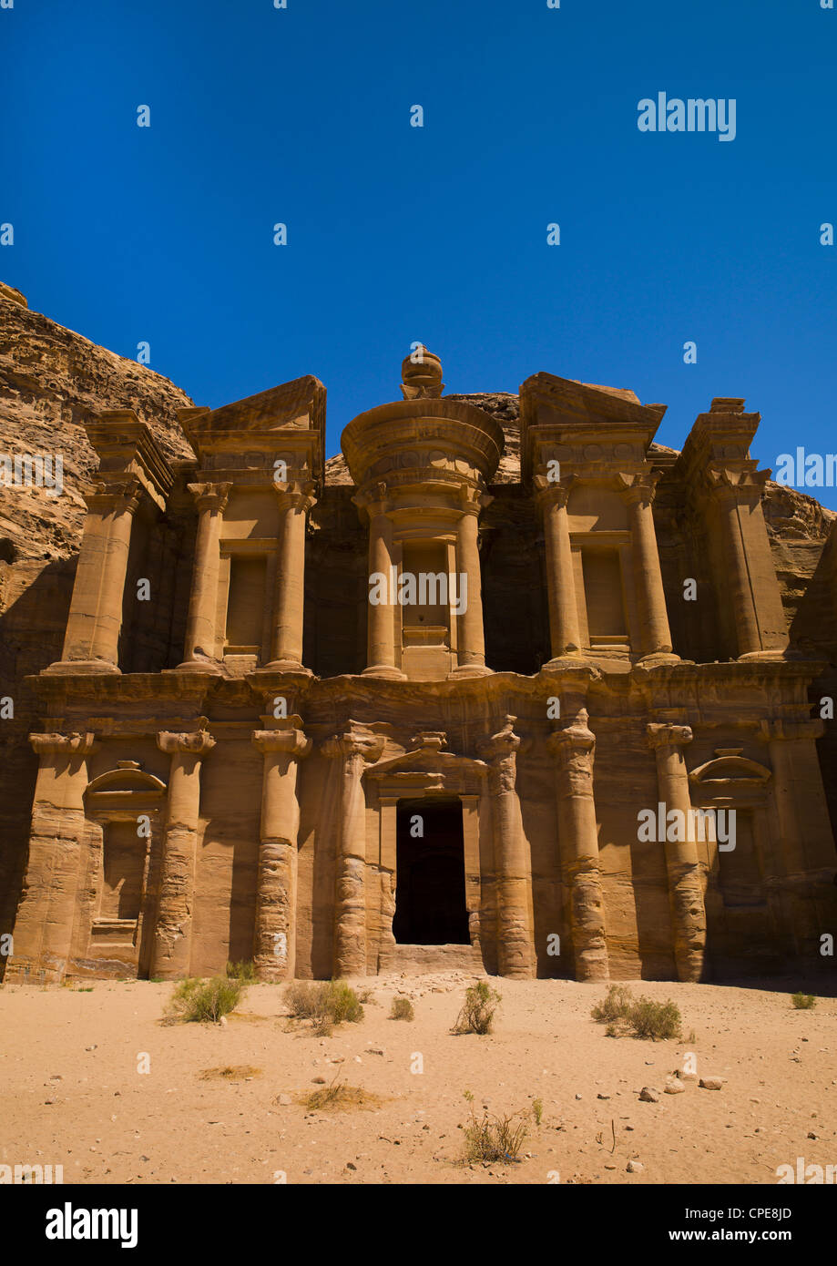 Temple Of Al Deir, The Monastery, Petra, Jordan Stock Photo - Alamy