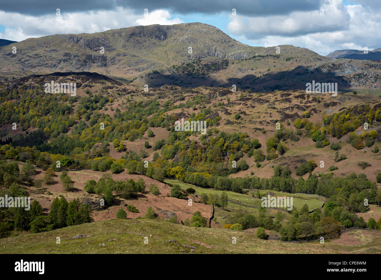 Wetherlam from Iron Keld. Skelwith, Lake District National Park ...