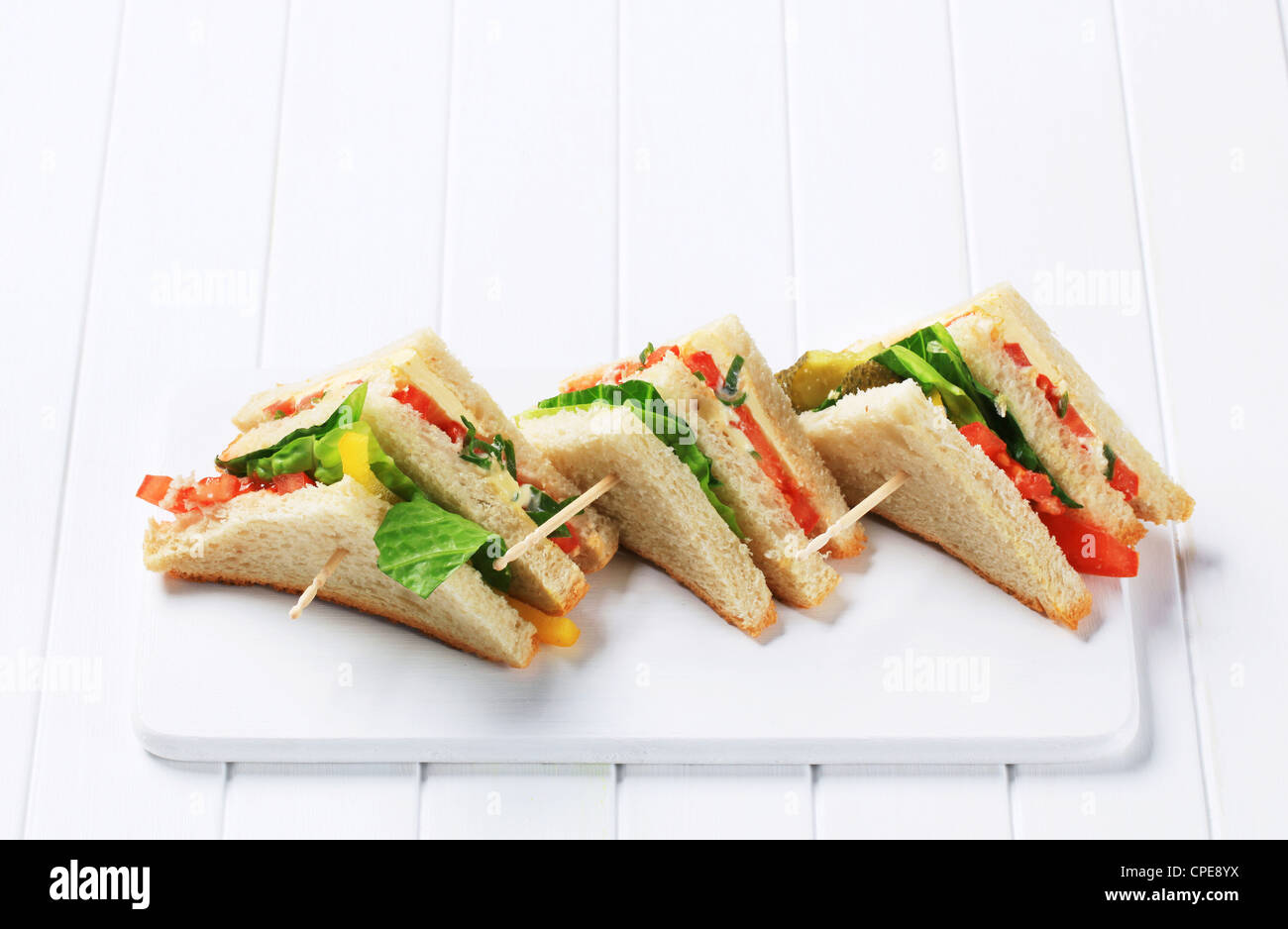 Sandwiches triangles hi-res stock photography and images - Alamy