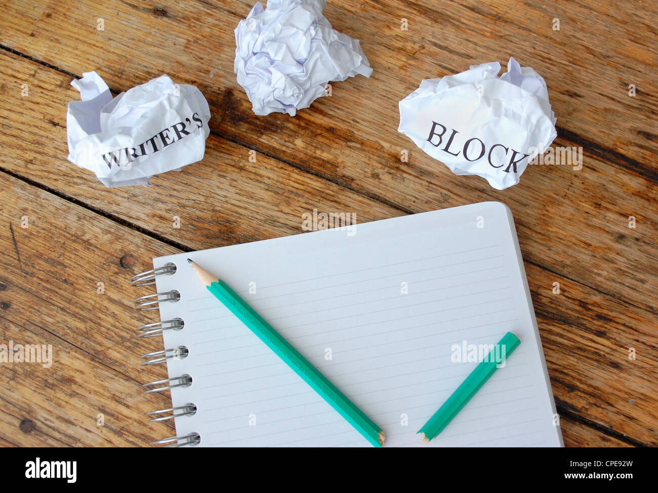 Broken pencil crumpled paper hi-res stock photography and images - Alamy