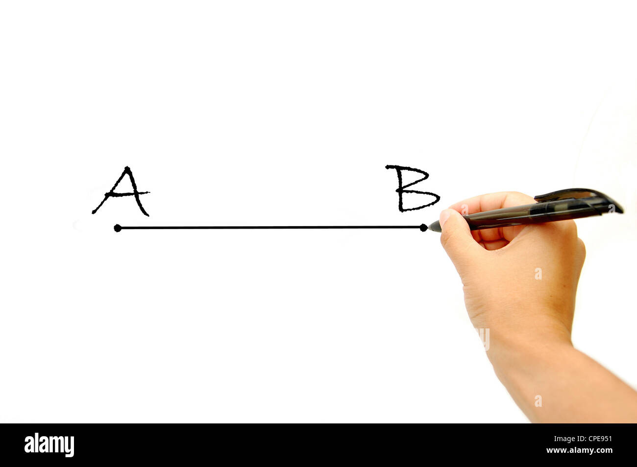 A to B Stock Photo - Alamy