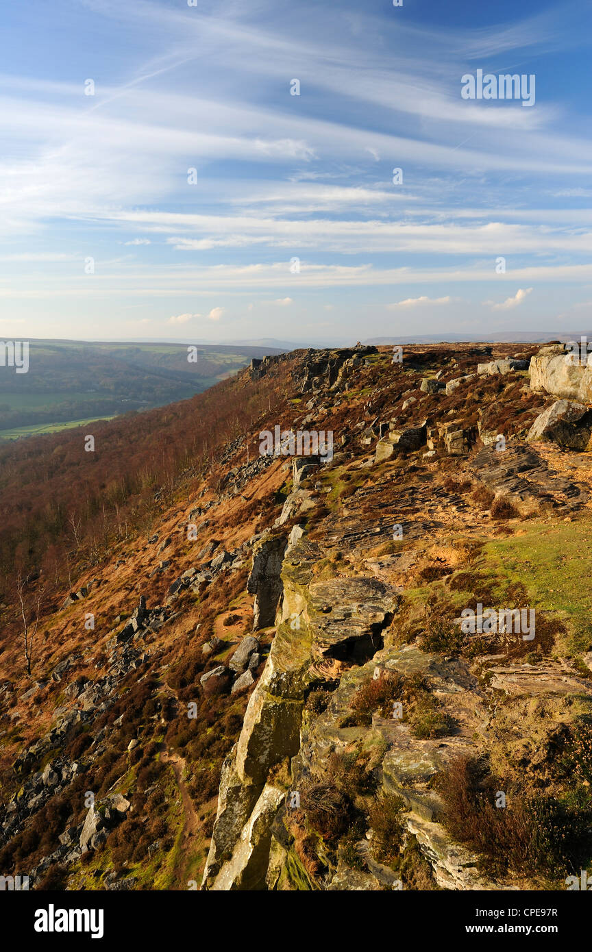Curbar Edge In The Peak District England High Resolution Stock ...