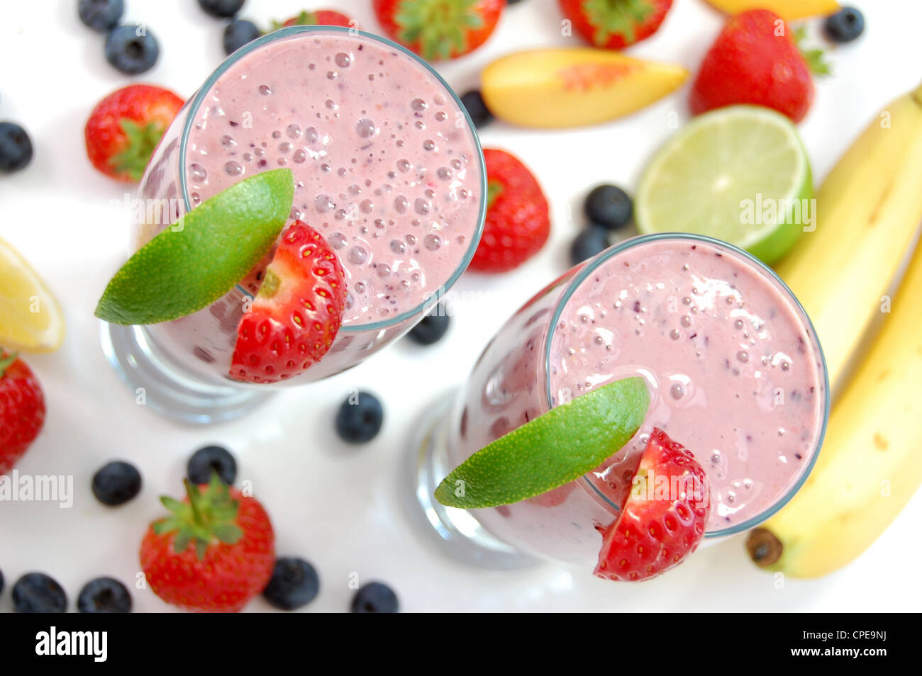 Colourful fruit cocktail smoothies hi-res stock photography and images ...