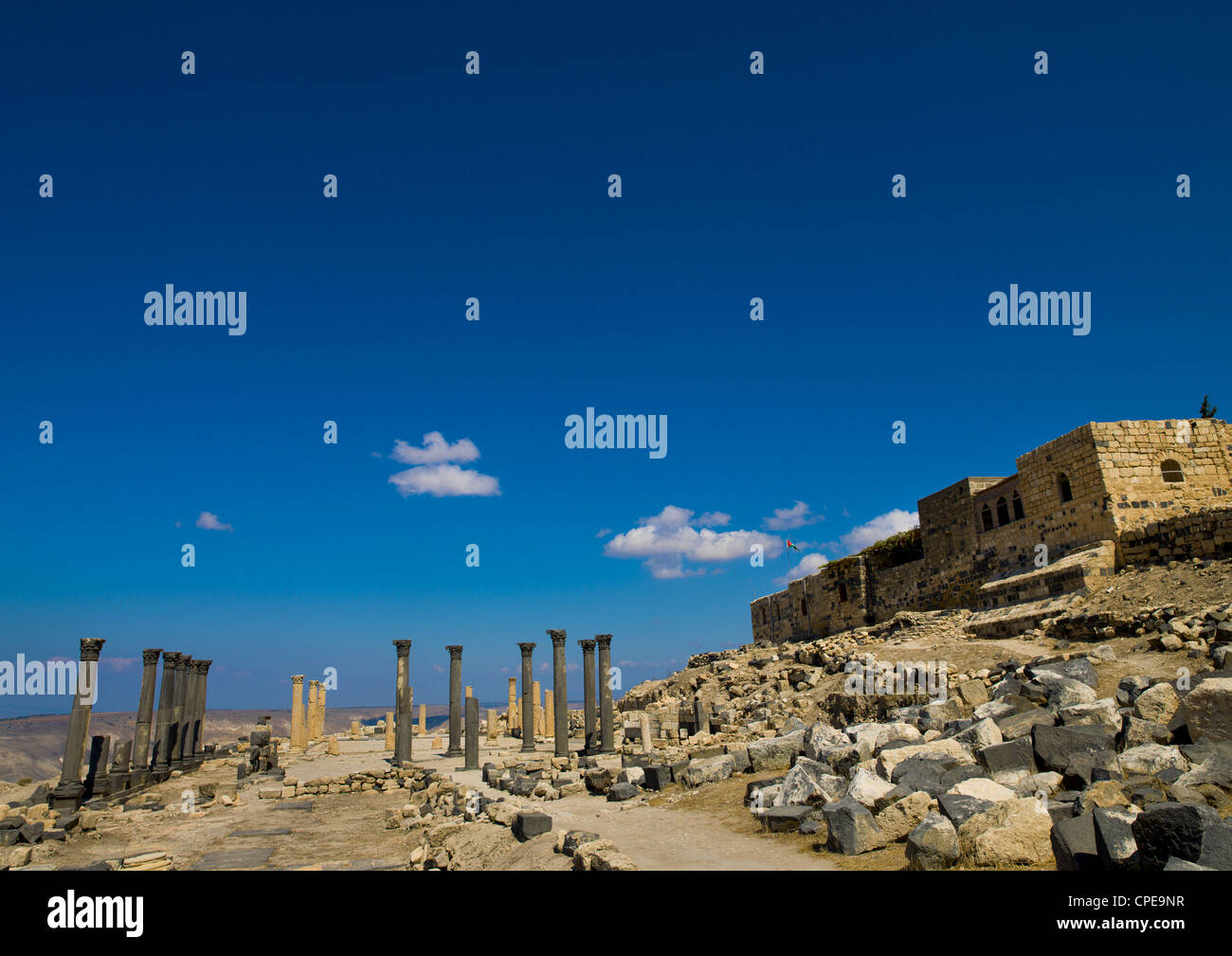 Umm Qais Archaeological Site, Jordan Stock Photo - Alamy
