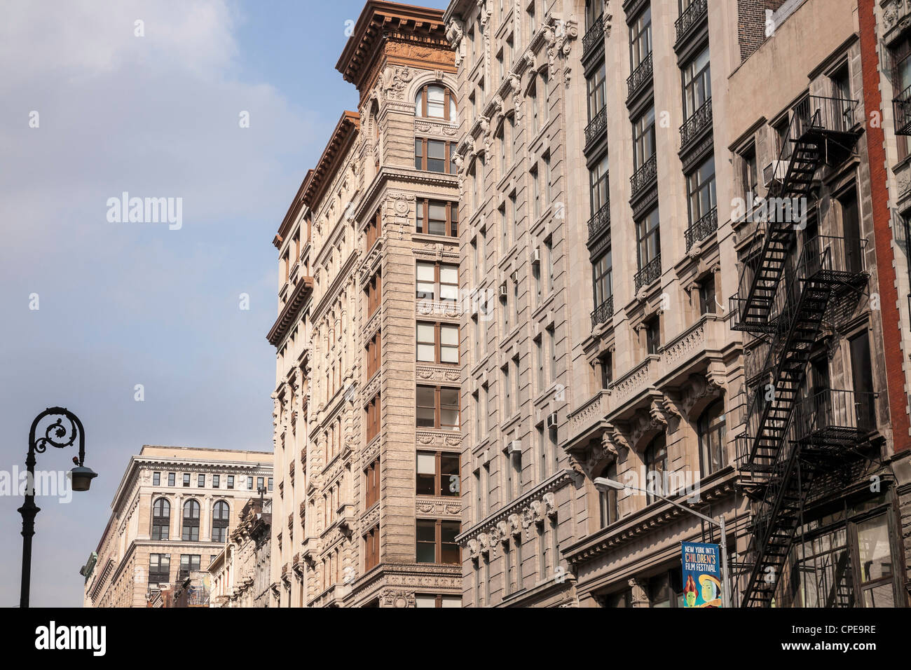 Building Facades, SoHo-Cast Iron Historic District, NYC Stock Photo - Alamy