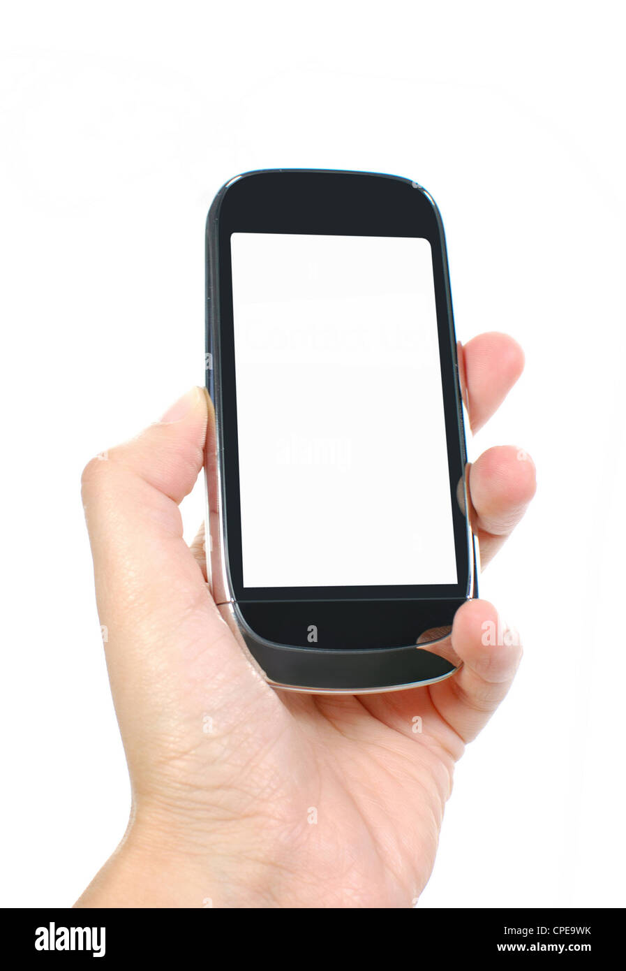 Mobile phone and blank screen Stock Photo - Alamy