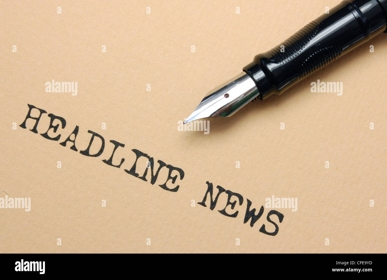 Headlines font hi-res stock photography and images - Alamy