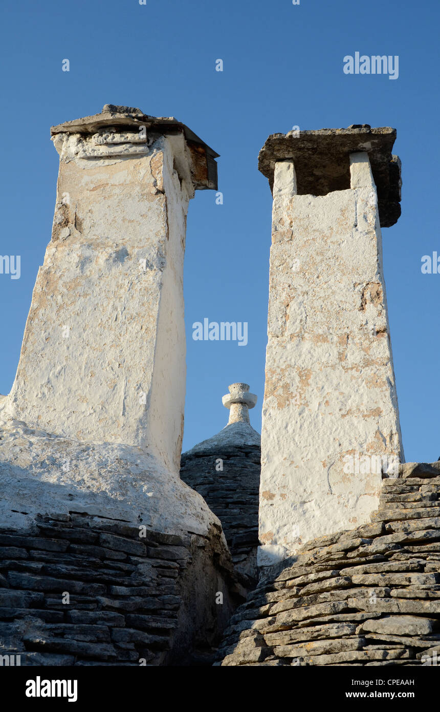 Two crooked chimneys hi-res stock photography and images - Alamy