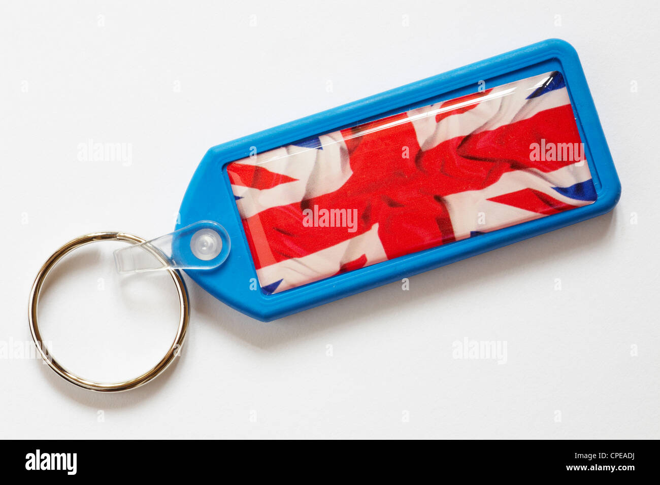 Union Jack key ring keyring isolated on white background Stock Photo ...