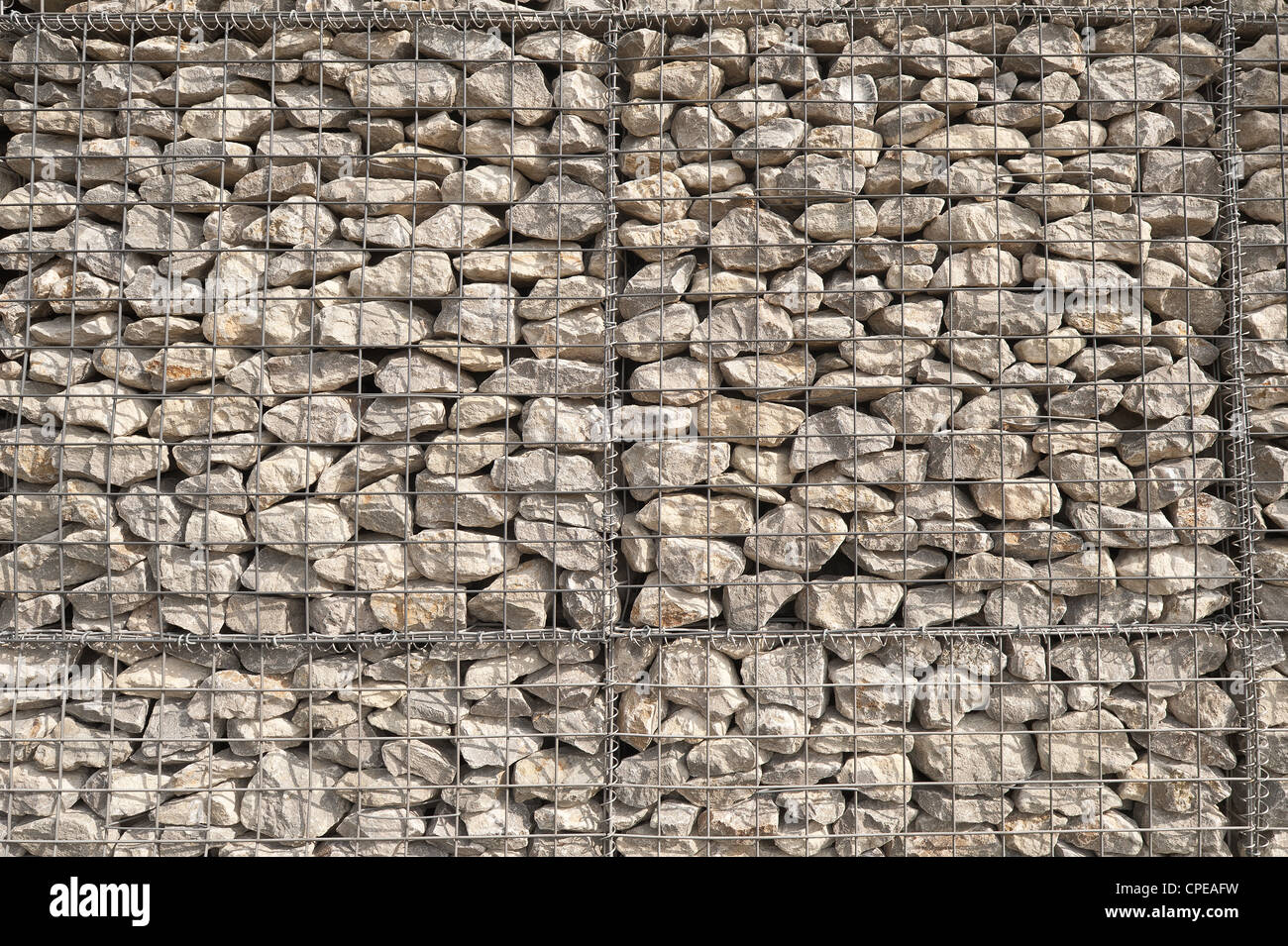 Caged rock riprap in stainless steel frames used as a structural ...