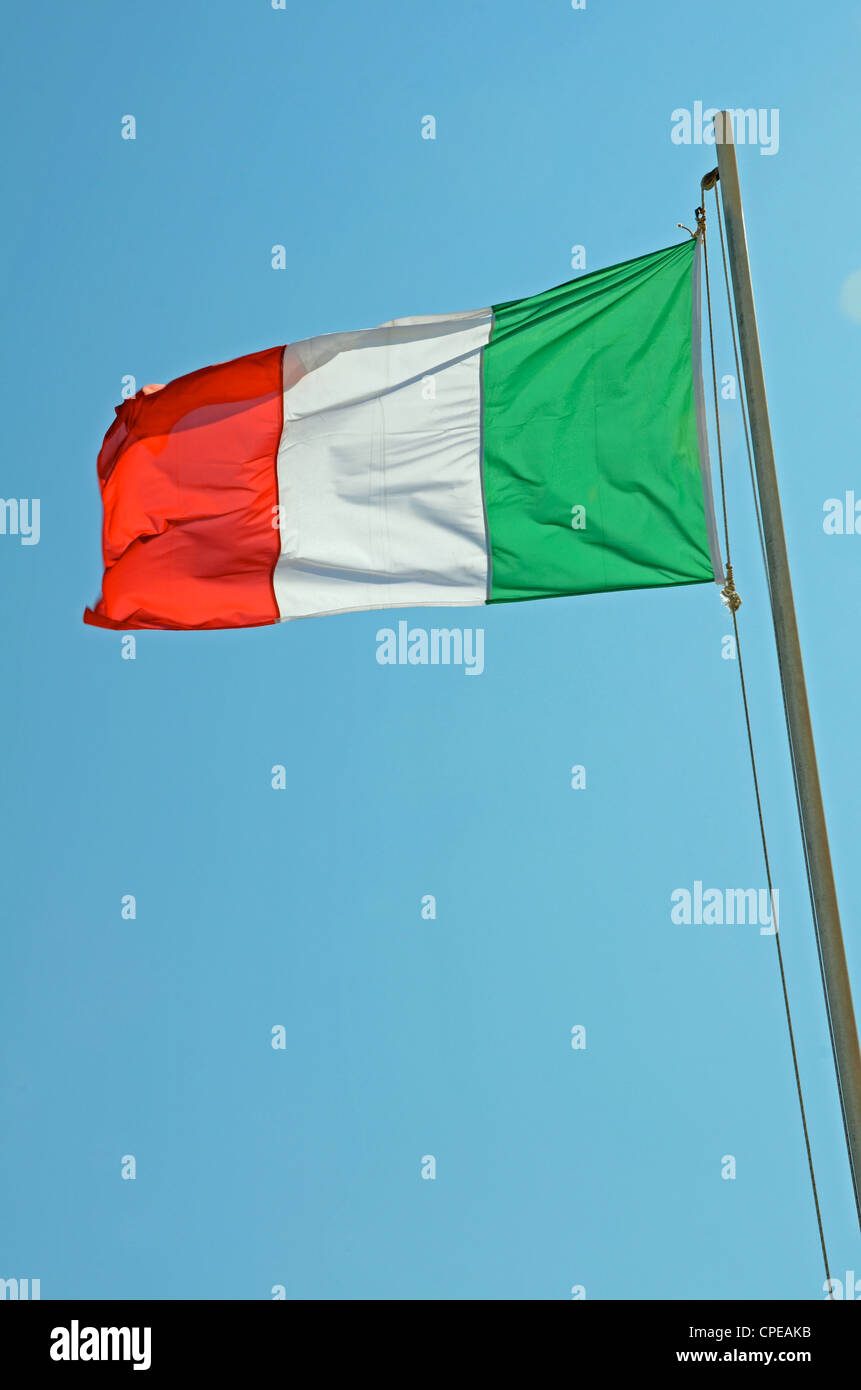 Italian flag flying Stock Photo - Alamy