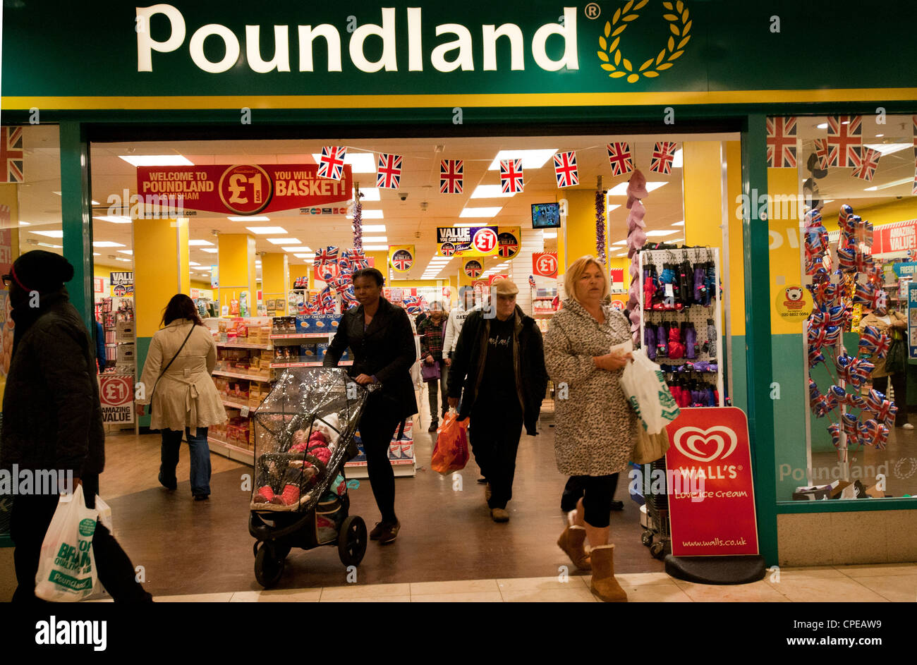 Poundland Shop in Lewisham South London Stock Photo - Alamy