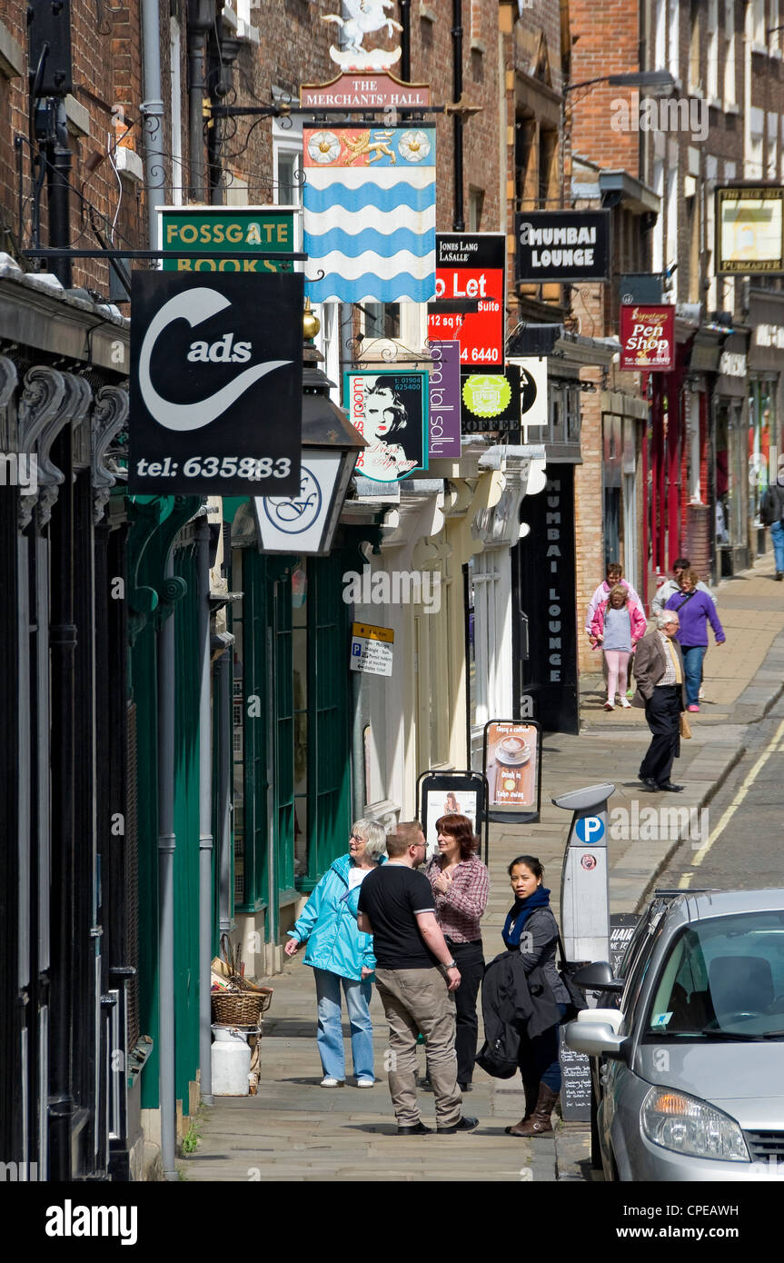 Shopping shops stores businesses street scene signs hi-res stock ...