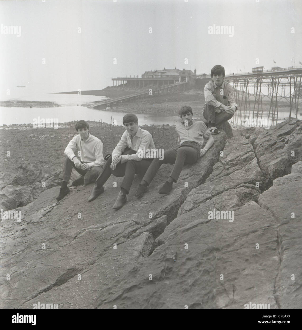 003153 - The Beatles in Weston Super Mare in July 1963 Stock Photo - Alamy