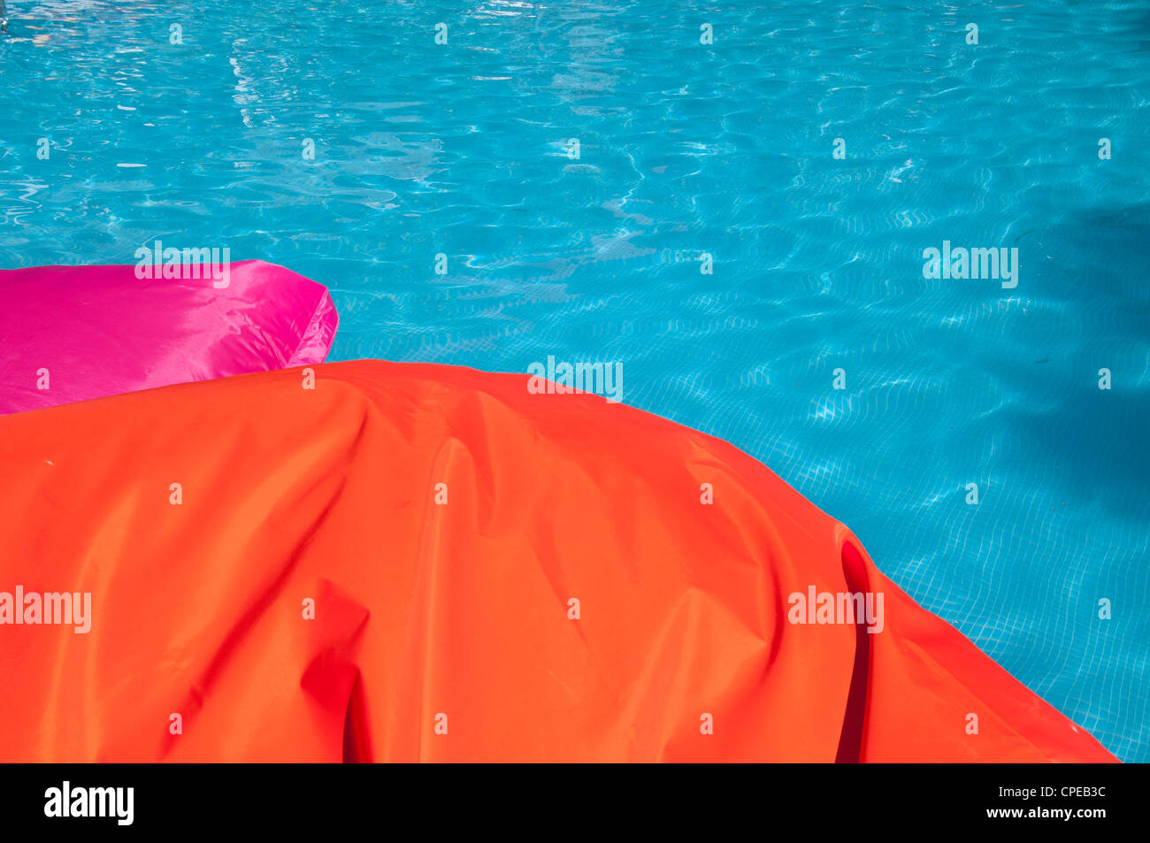 Image of a colorful swimming pool detail Stock Photo - Alamy