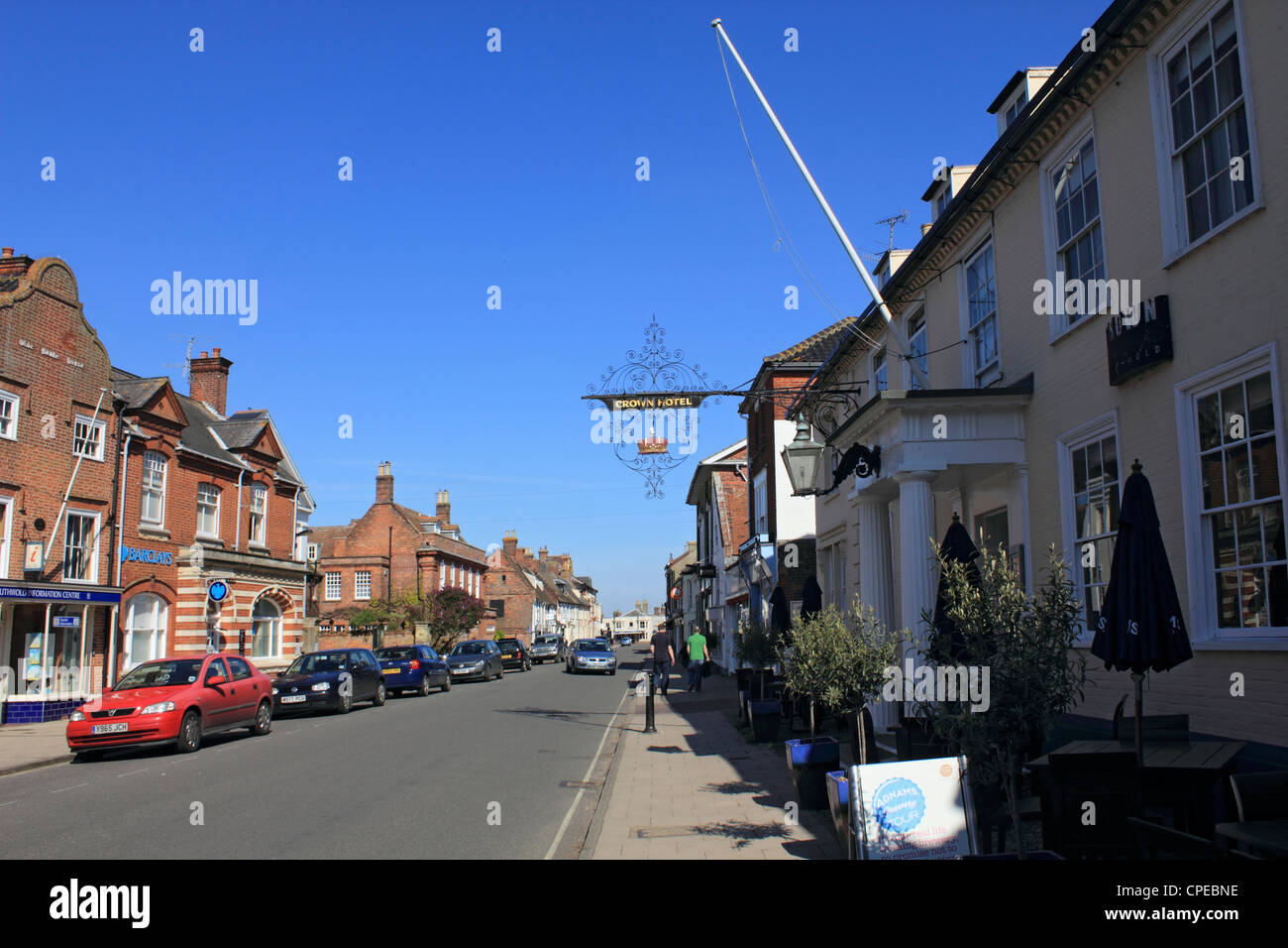 Adnams Crown Hotel, Southwold Suffolk England UK Stock Photo - Alamy