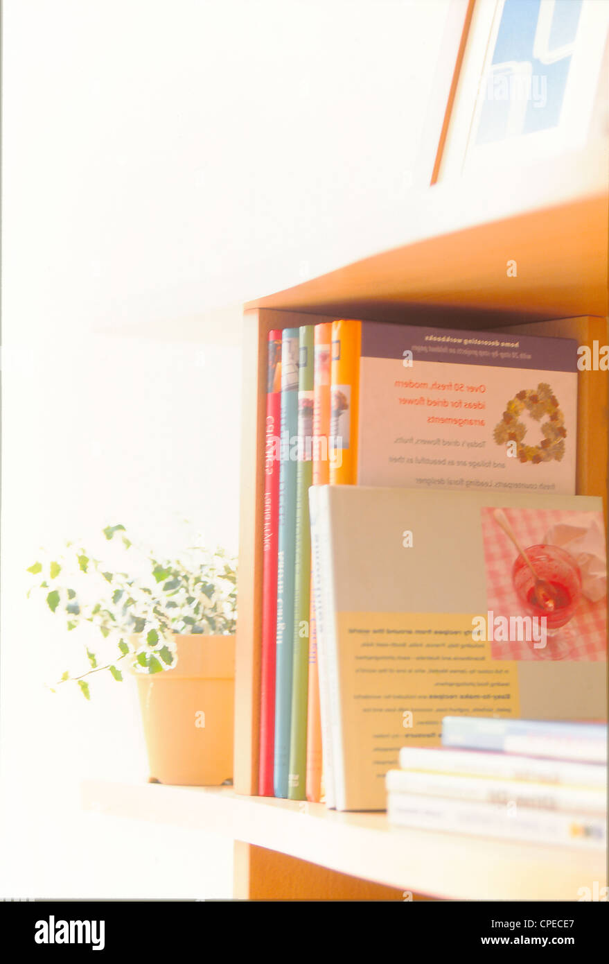 Close up of bookshelf hi-res stock photography and images - Alamy