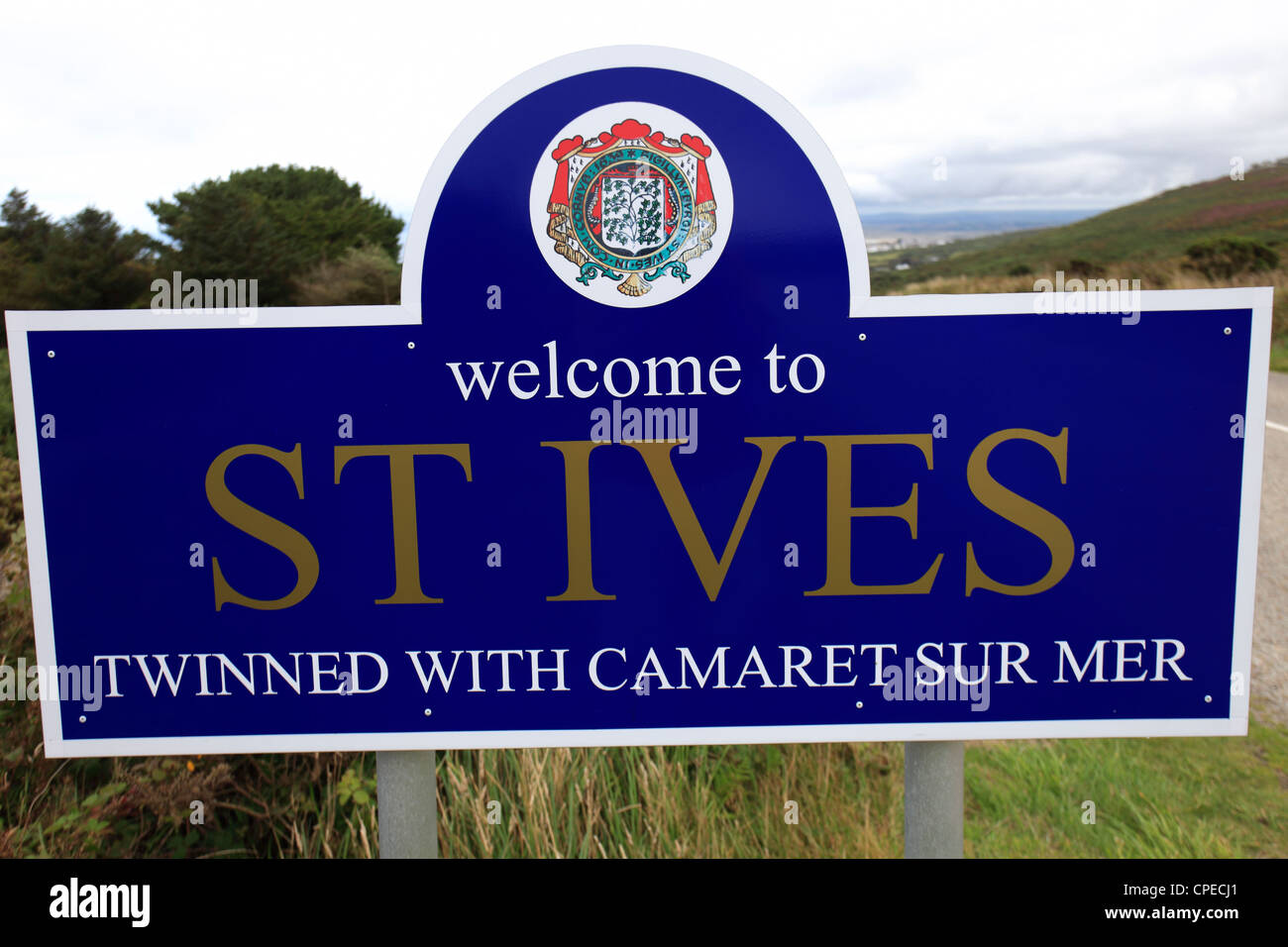 Welcome to cornwall sign hi-res stock photography and images - Alamy