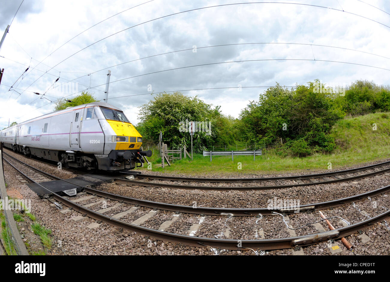 The Intercity 225 high speed train on the east coast main line Stock ...