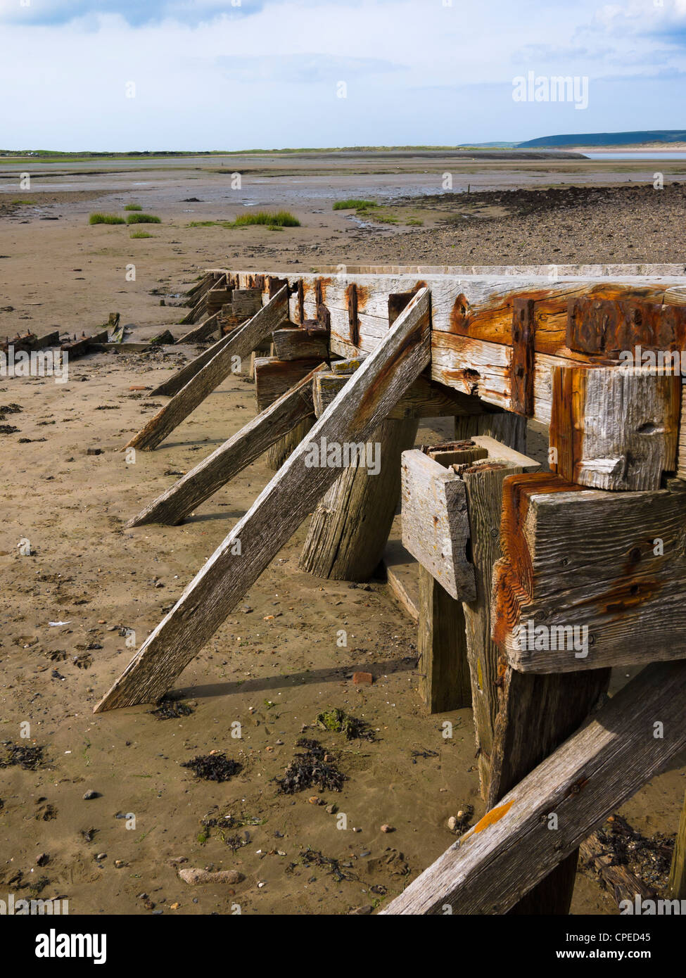 Old disused jetty at Appledore in the Taw Torridge Estuary, Devon ...