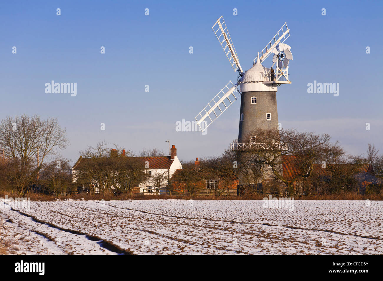 The windmill at Great Bircham, Norfolk, UK Stock Photo - Alamy