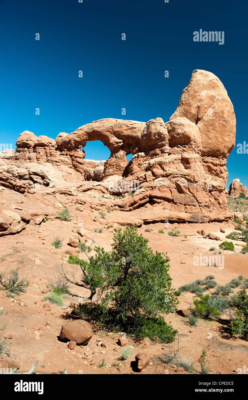 Turret Arch in Arches National Park, Utah, USA Stock Photo - Alamy