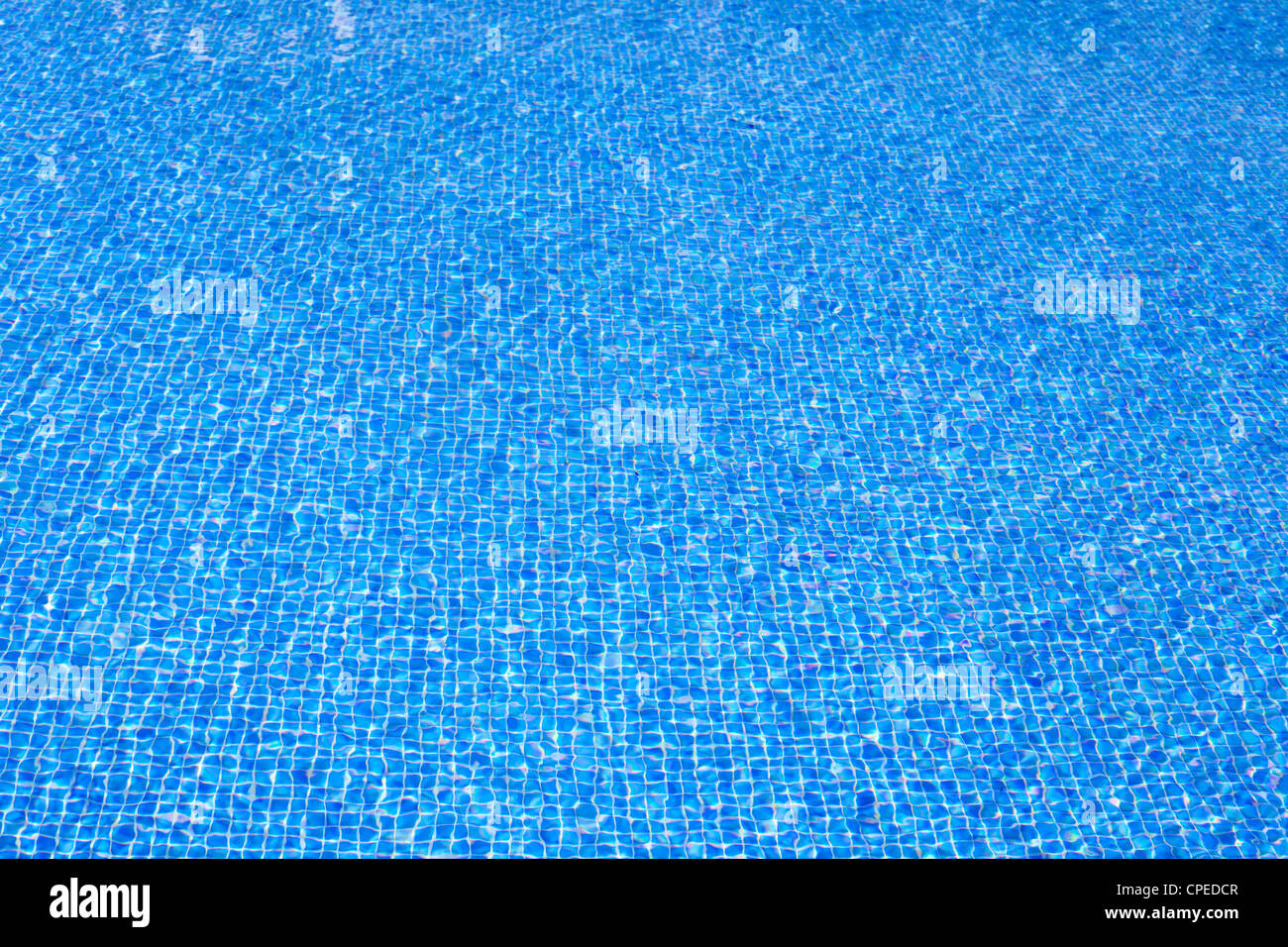 blue tiles pool water texture on clear summer sunny day Stock Photo - Alamy