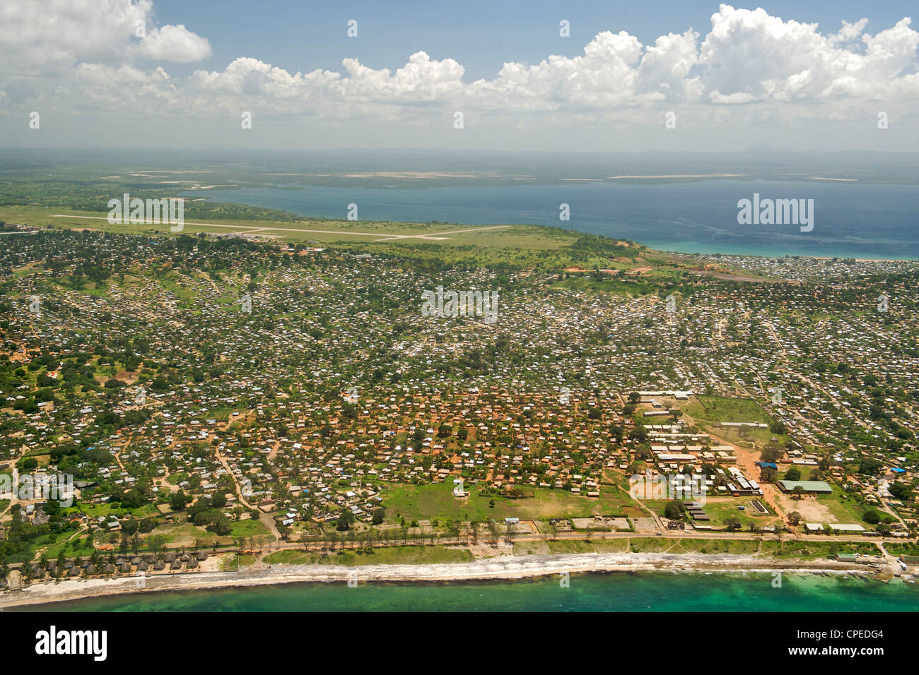 Aerial view of Pemba in northern Mozambique Stock Photo - Alamy