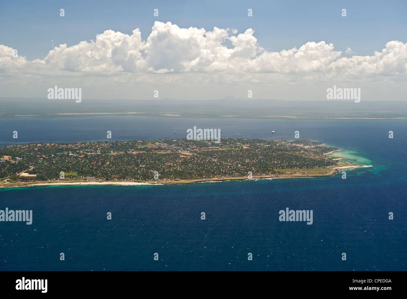 Aerial view of Pemba in northern Mozambique Stock Photo - Alamy