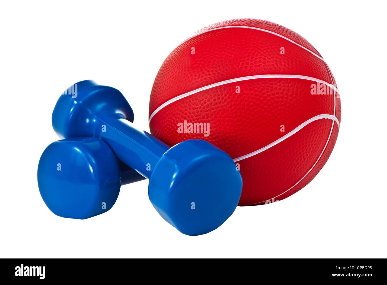 Lift weights at home Cut Out Stock Images & Pictures - Alamy