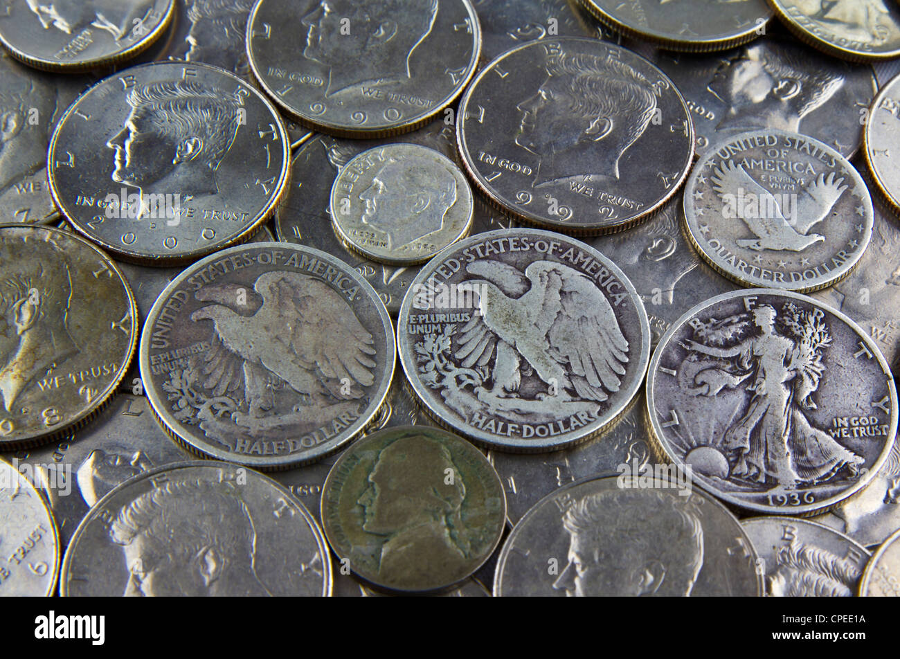 Large group coins in hi-res stock photography and images - Alamy