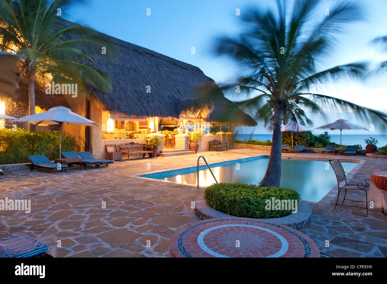 Matemo lodge in the Quirimbas archipelago in Mozambique Stock Photo - Alamy
