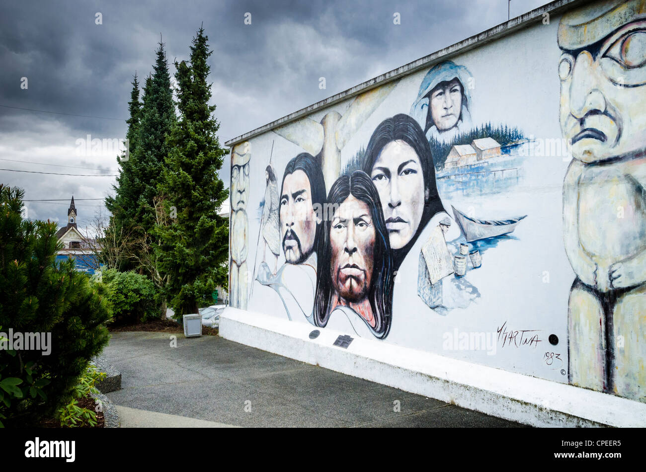 Native american indians storm clouds heritage first nations painting ...