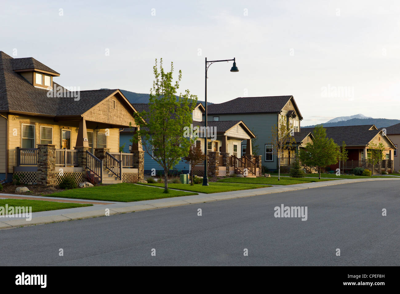 Craftsman Style residential homes in Colorado, USA Stock Photo - Alamy