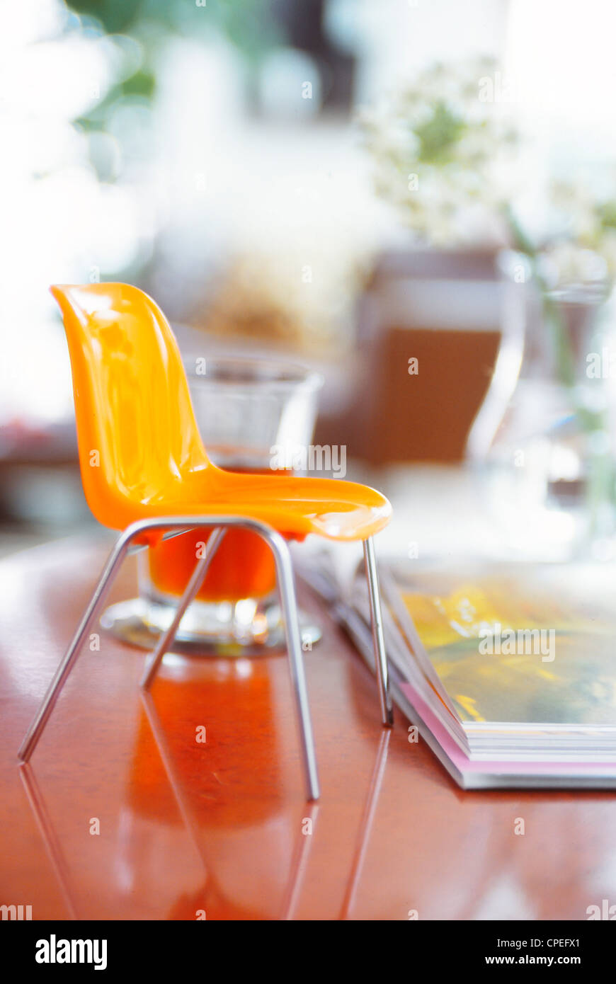 Close Up Of Yellow Chair Stock Photo - Alamy